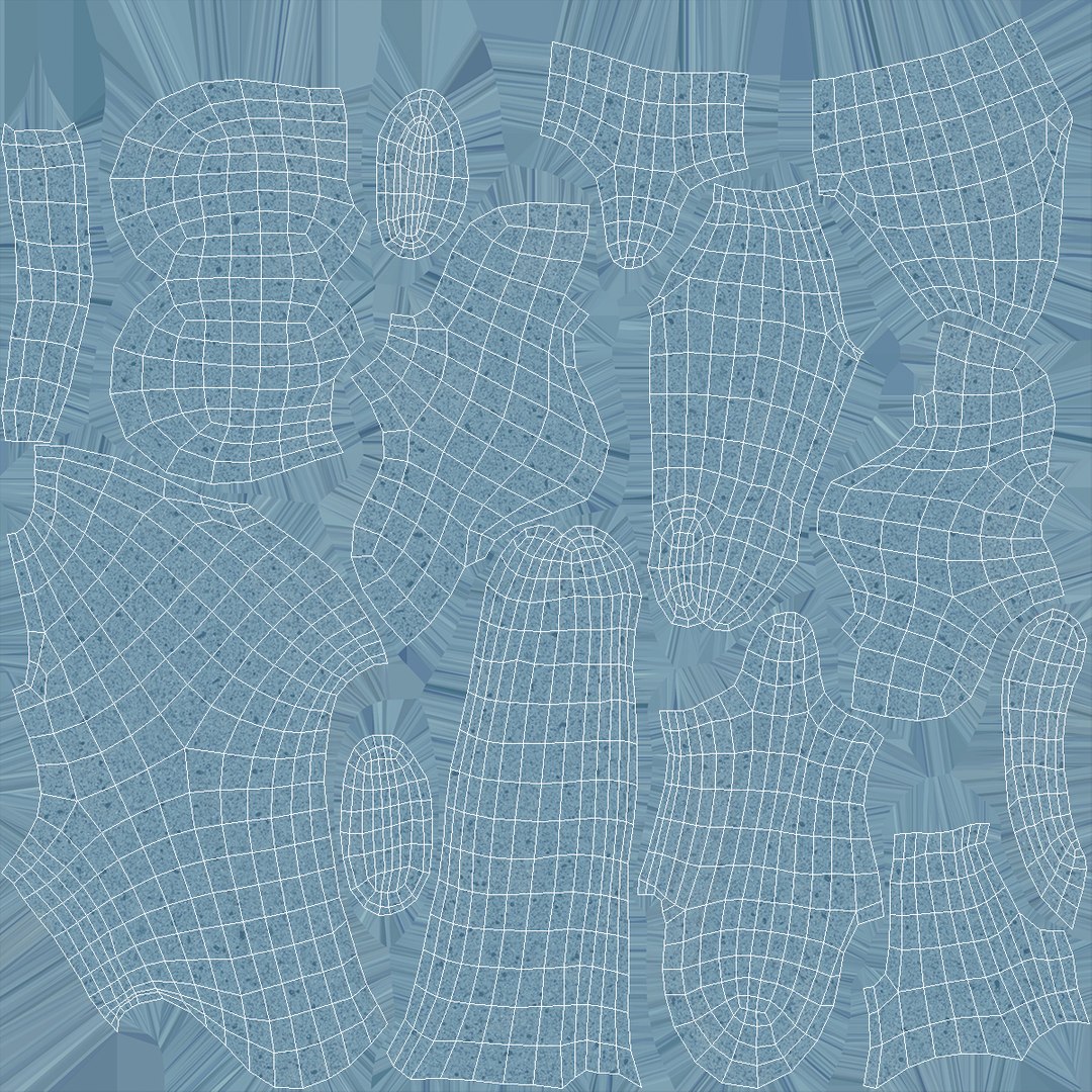 3D Abstract Thinking Figures Trio Blue Stone - TurboSquid 2211534