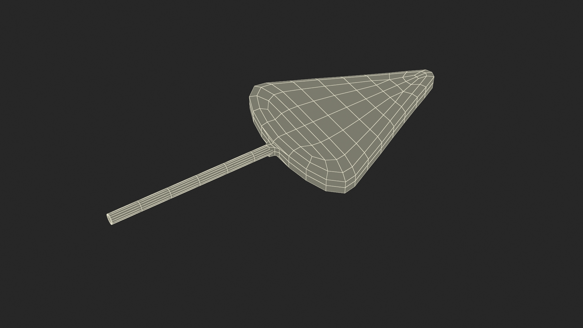 3D Triangle Form Yellow Lollipop For 3D Print Model - TurboSquid 2256868