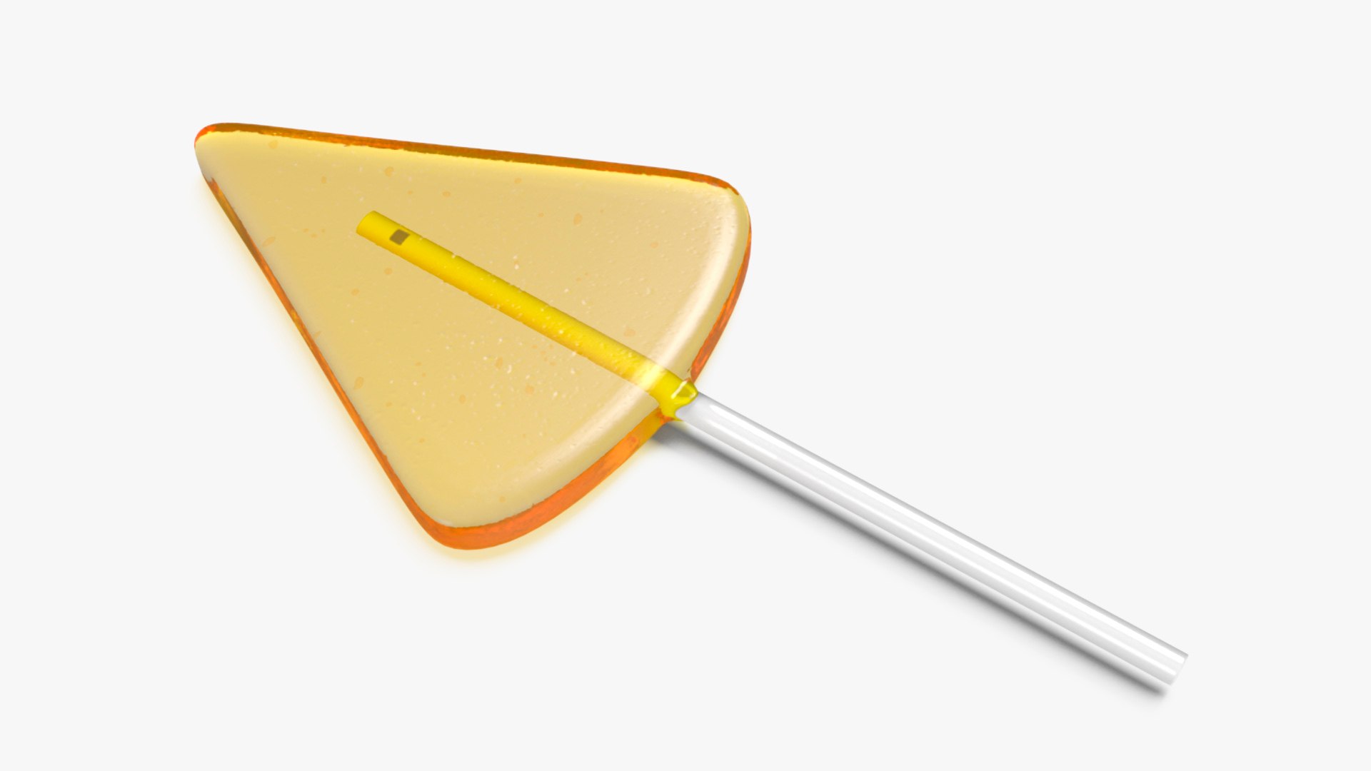 3D Triangle Form Yellow Lollipop For 3D Print Model - TurboSquid 2256868