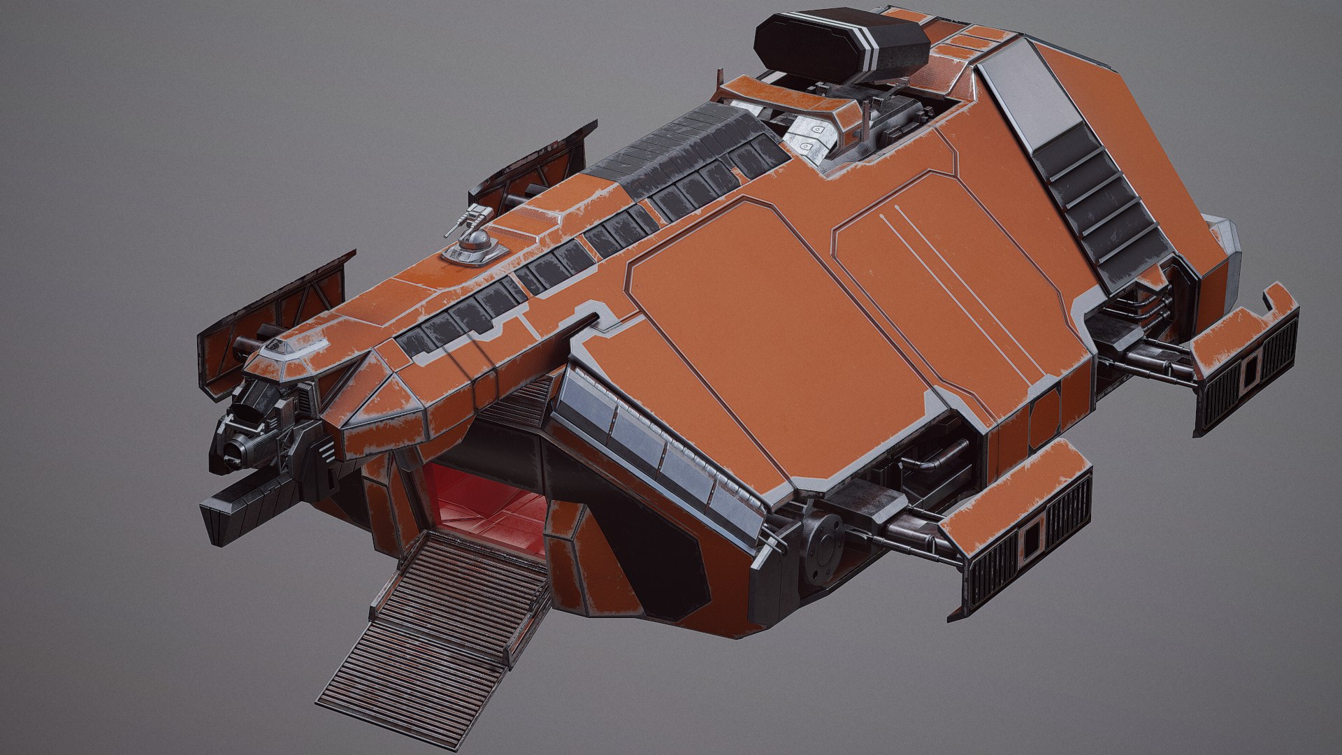 Cargo spaceship space rigged 3D - TurboSquid 1434389