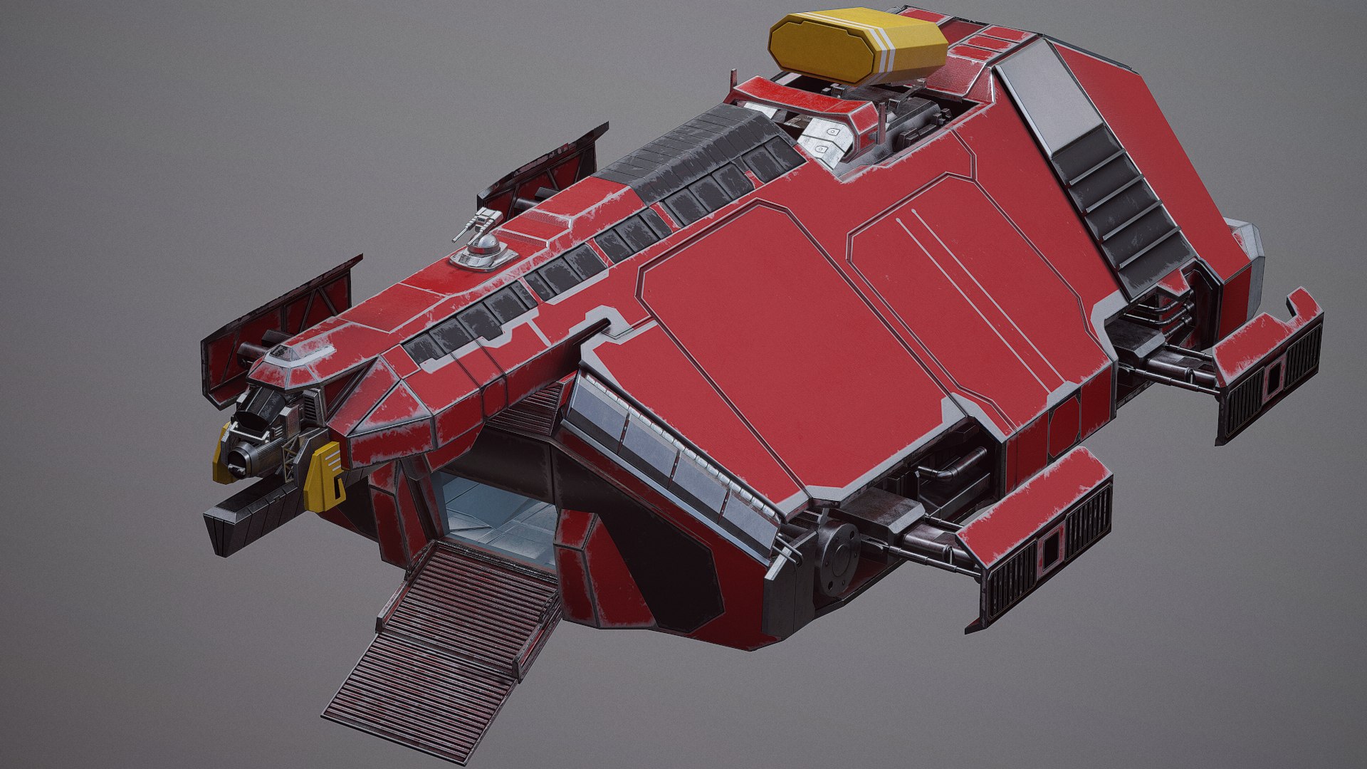 Cargo spaceship space rigged 3D - TurboSquid 1434389