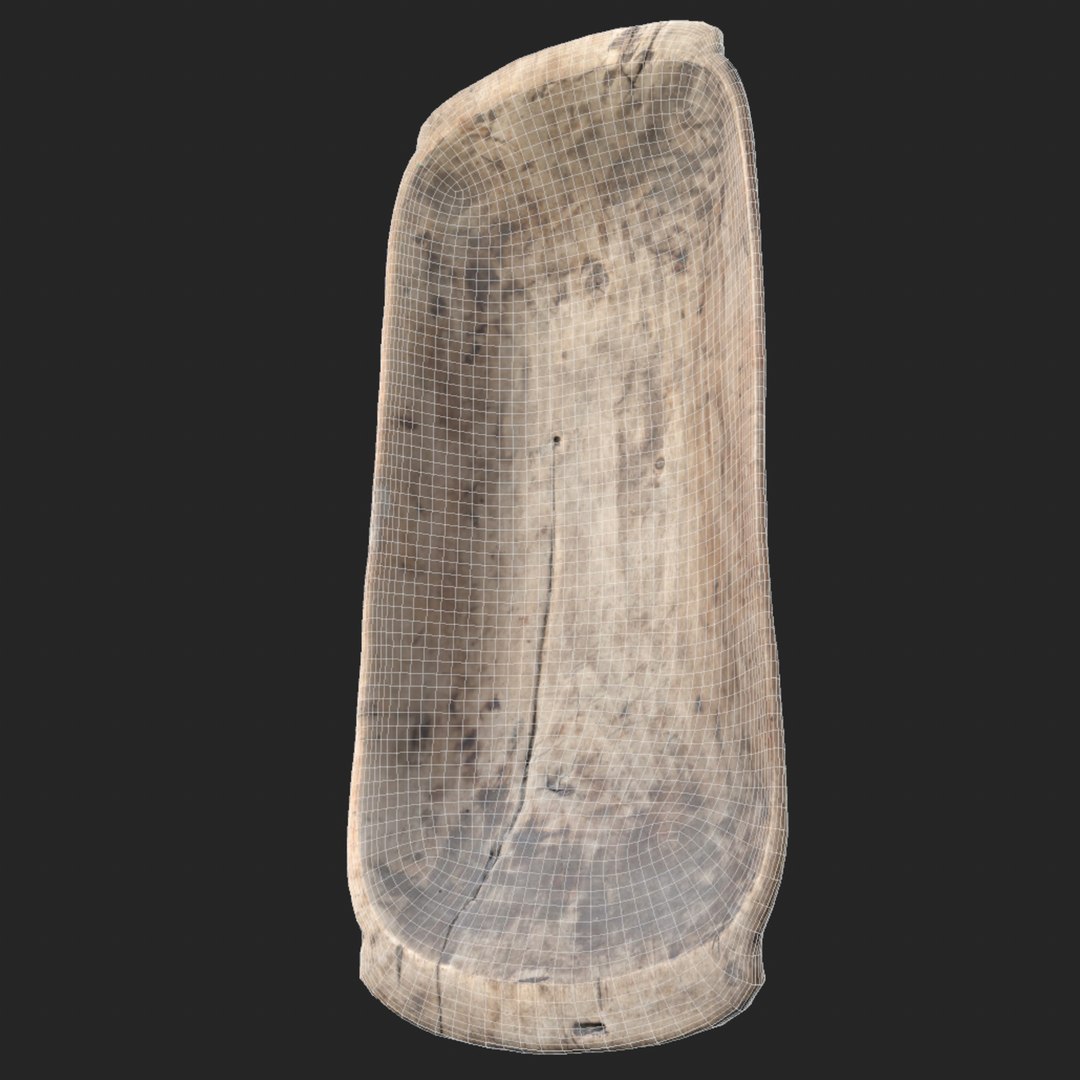 3D Old wooden trough model - TurboSquid 2119325