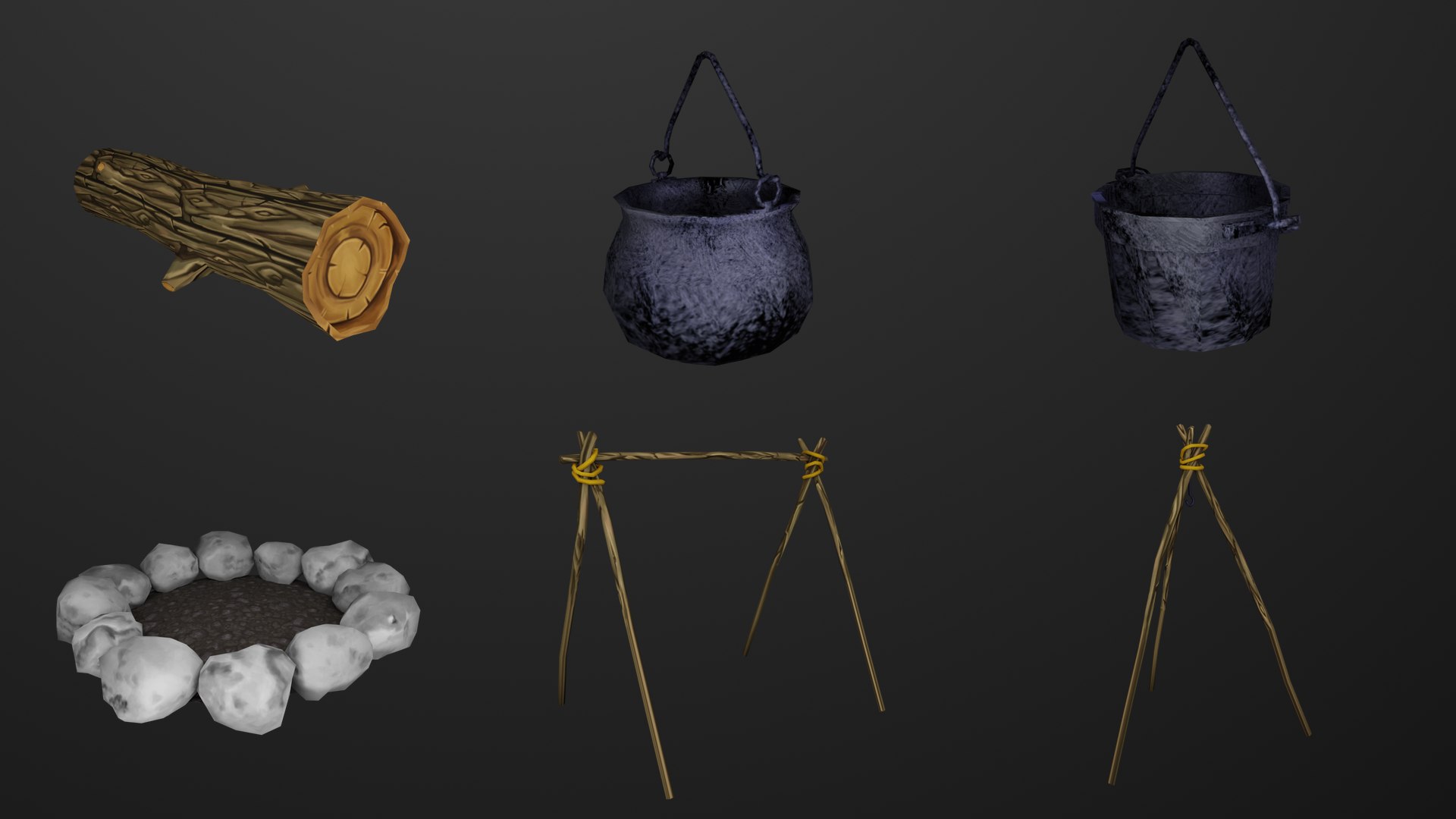 Stylized RPG Campfire 3D Model - TurboSquid 2104135