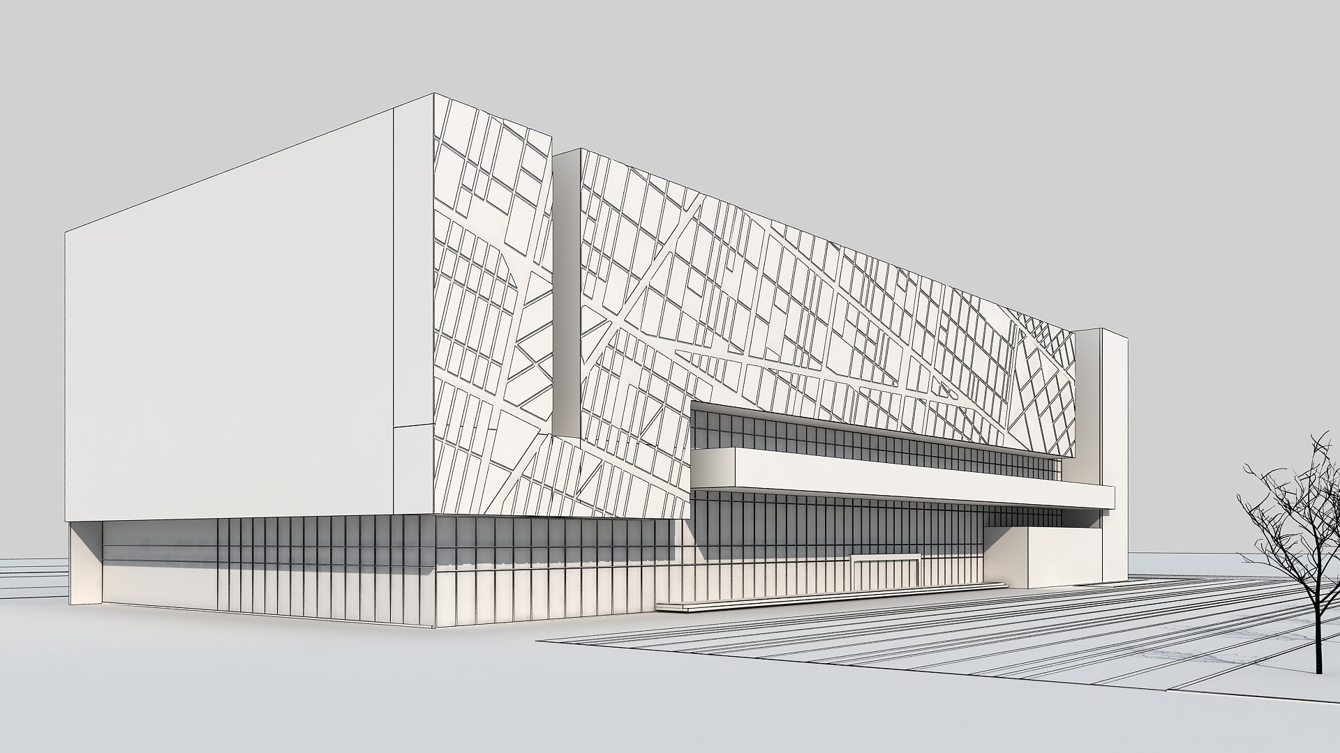 Modern Building 34 Model - TurboSquid 1735071