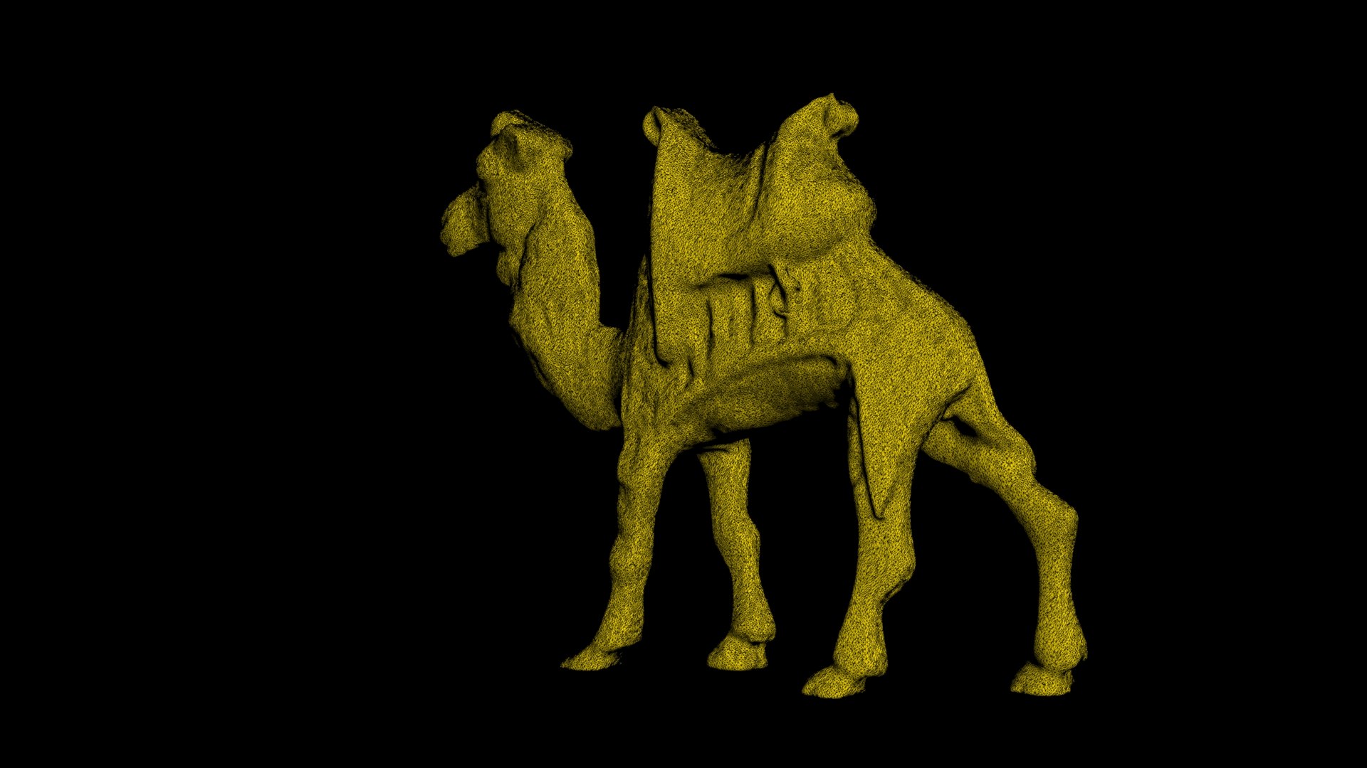 Camel Golden Statue 3D - TurboSquid 2168621