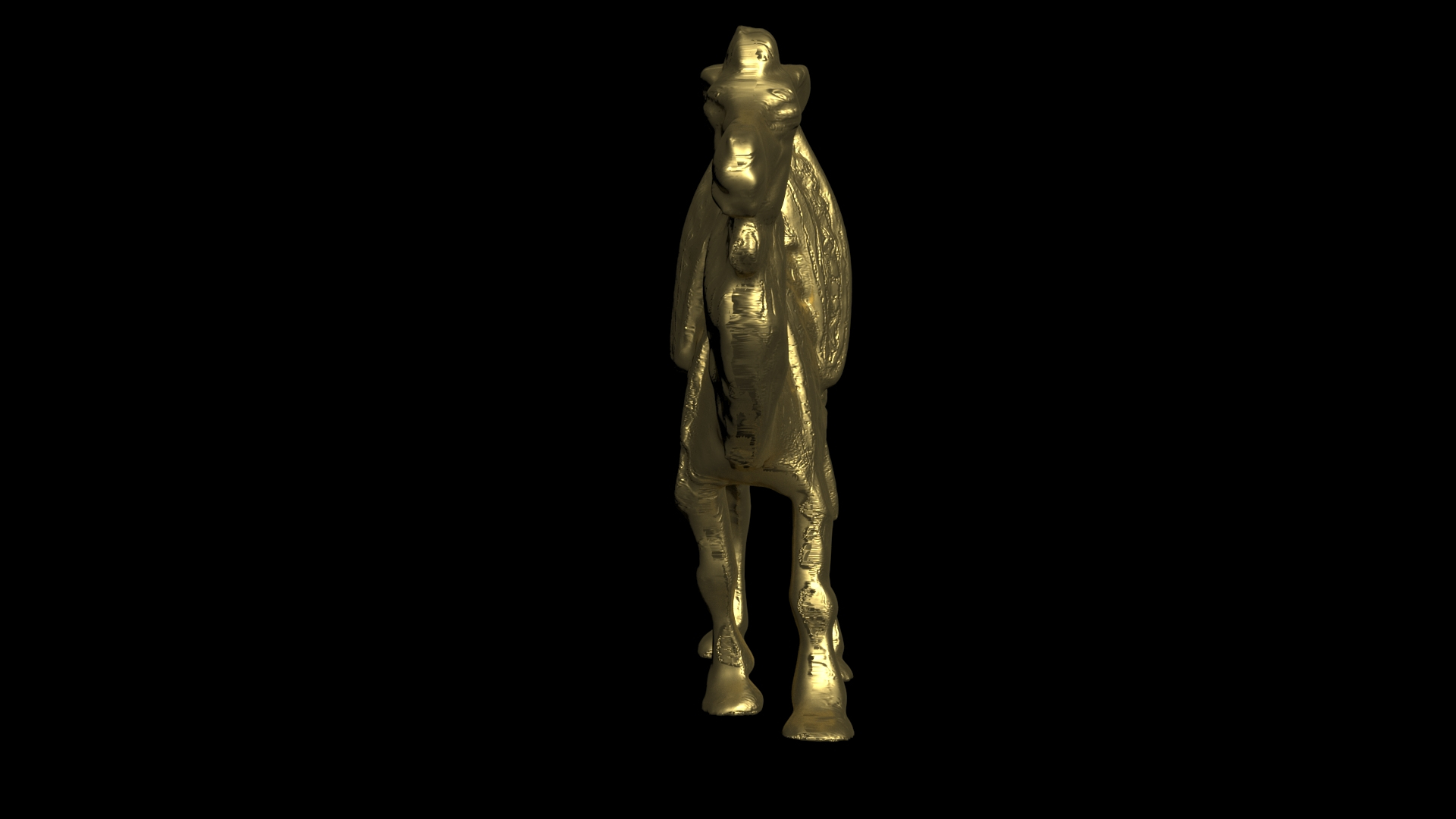Camel Golden Statue 3D - TurboSquid 2168621