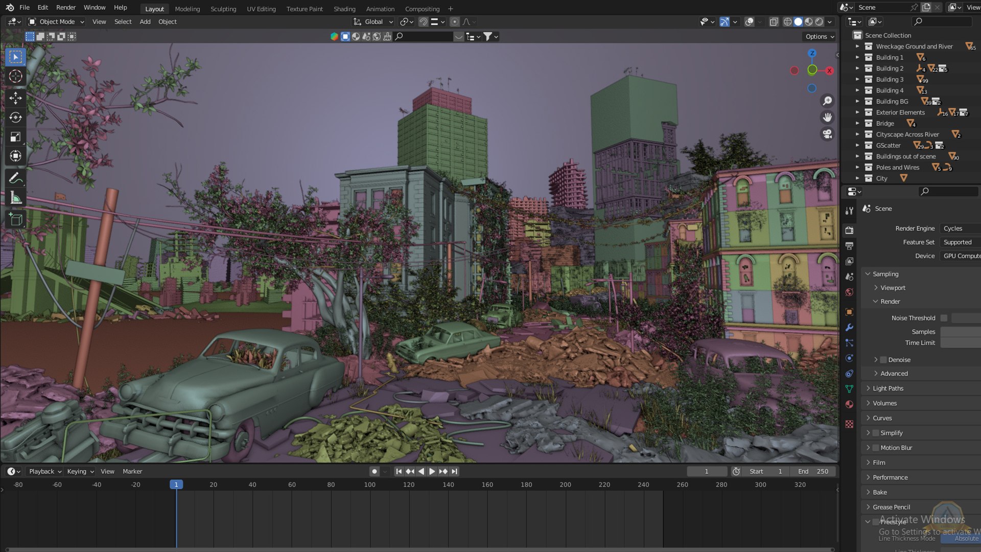 3D Decaying Metropolis A Post-Apocalyptic New York City model ...