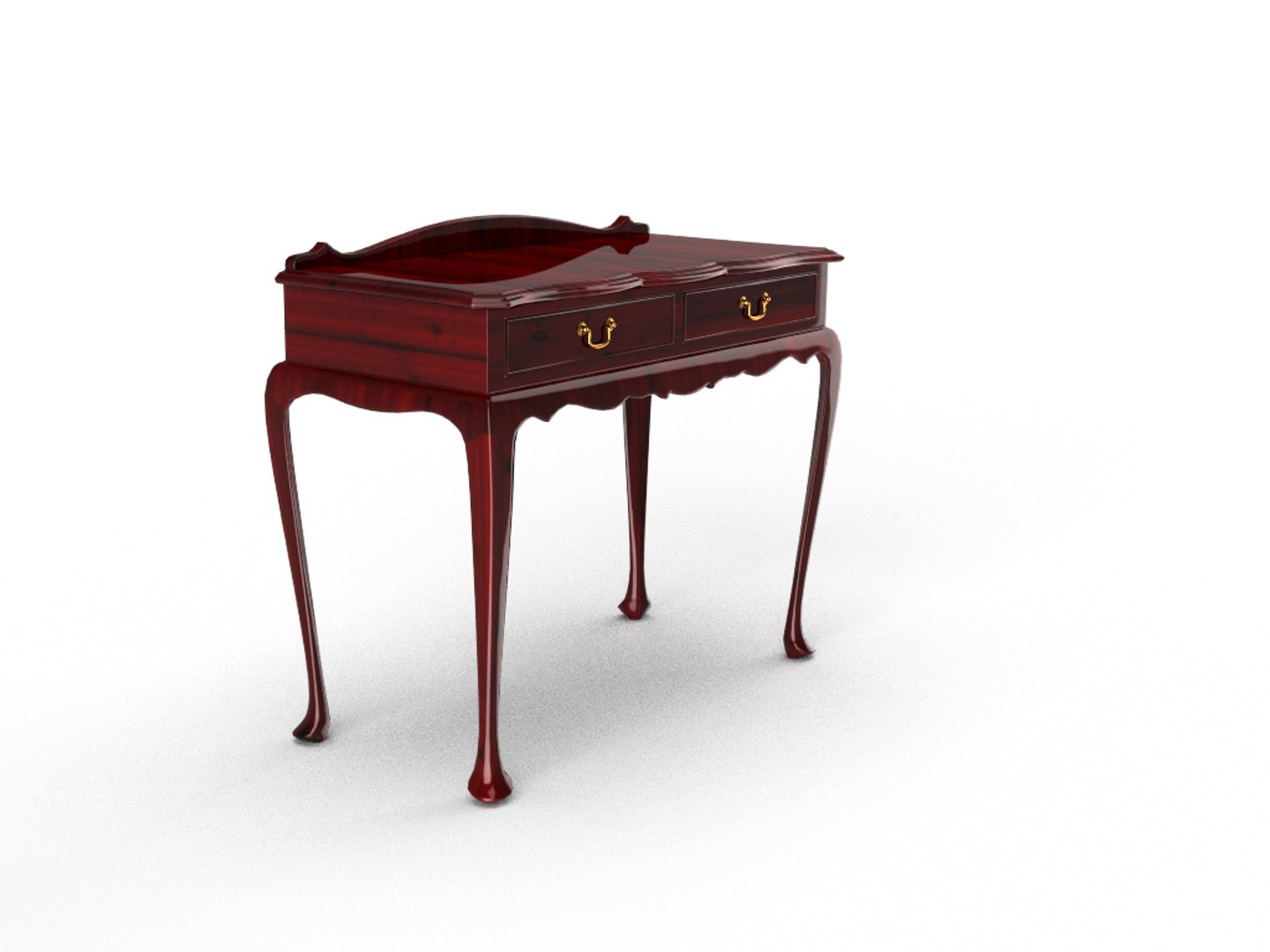 3d model ornate wooden table