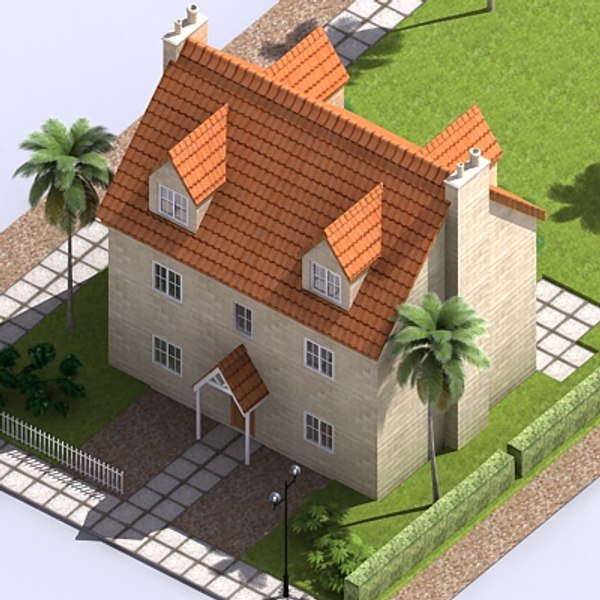 residential block 3d model