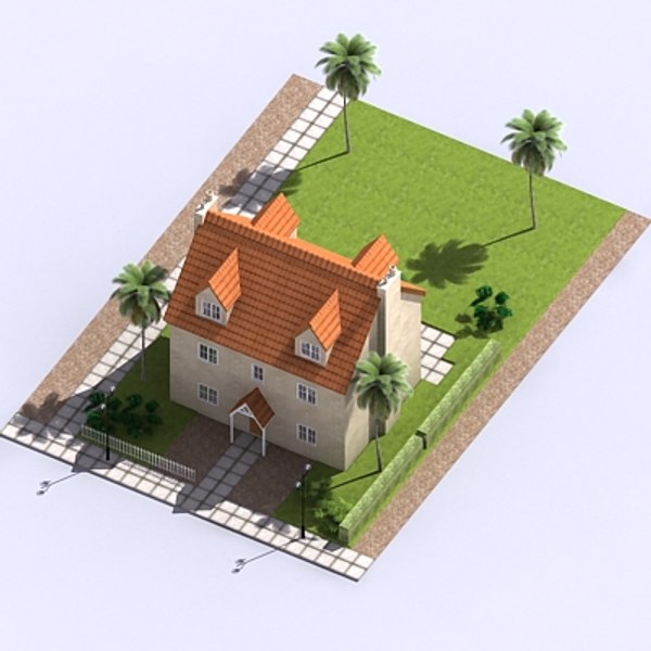 residential block 3d model