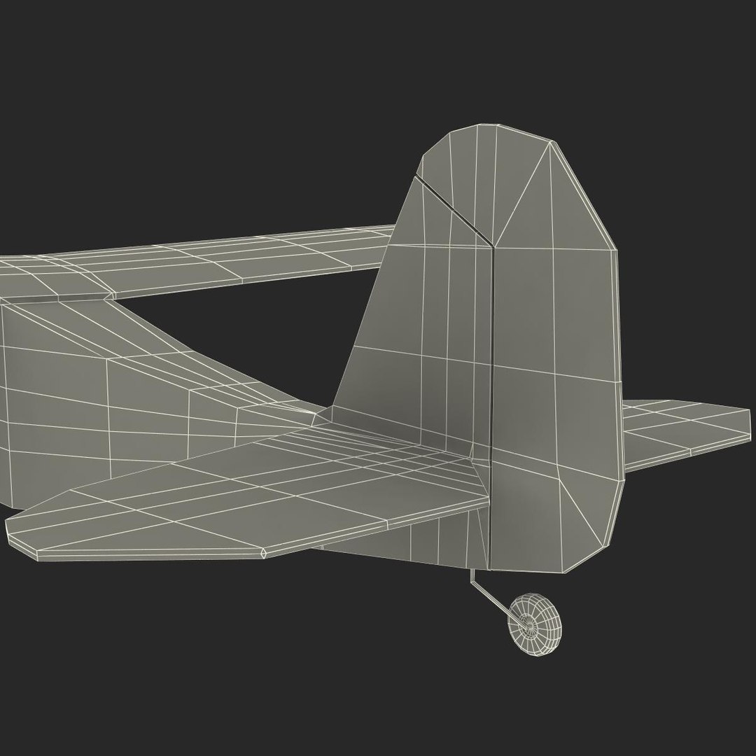 radio control rc airplane 3d model