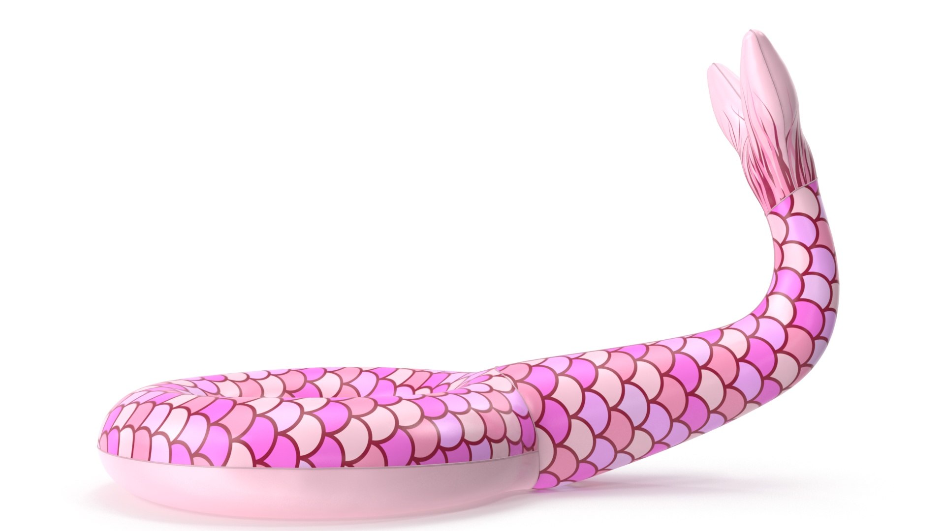 Pink and Red Giant Mermaid Tail Pool Float 3D model - TurboSquid 1754196
