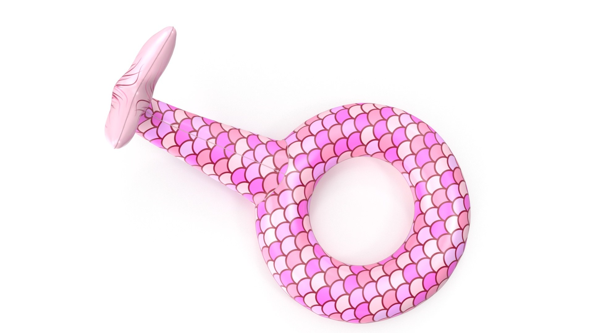 Pink and Red Giant Mermaid Tail Pool Float 3D model - TurboSquid 1754196