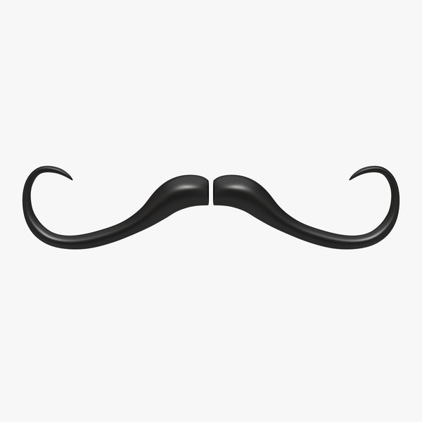 cartoon mustache 02 max