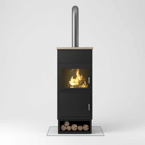 3D cast iron wood stove - TurboSquid 1452127