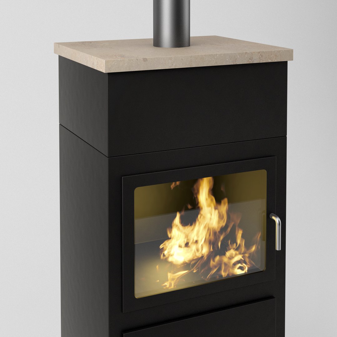 3D Cast Iron Wood Stove - TurboSquid 1452127