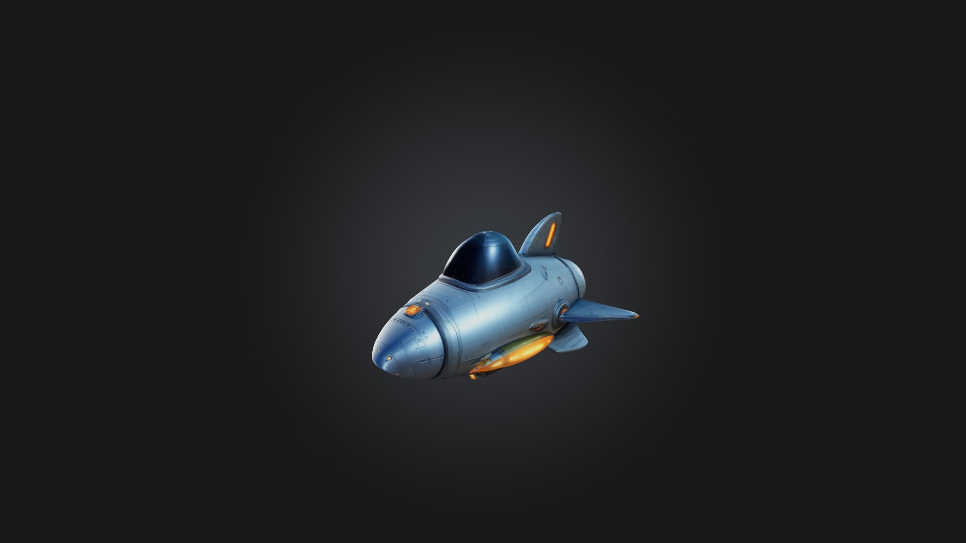 Cartoon Spaceship 3D Model - TurboSquid 2291664