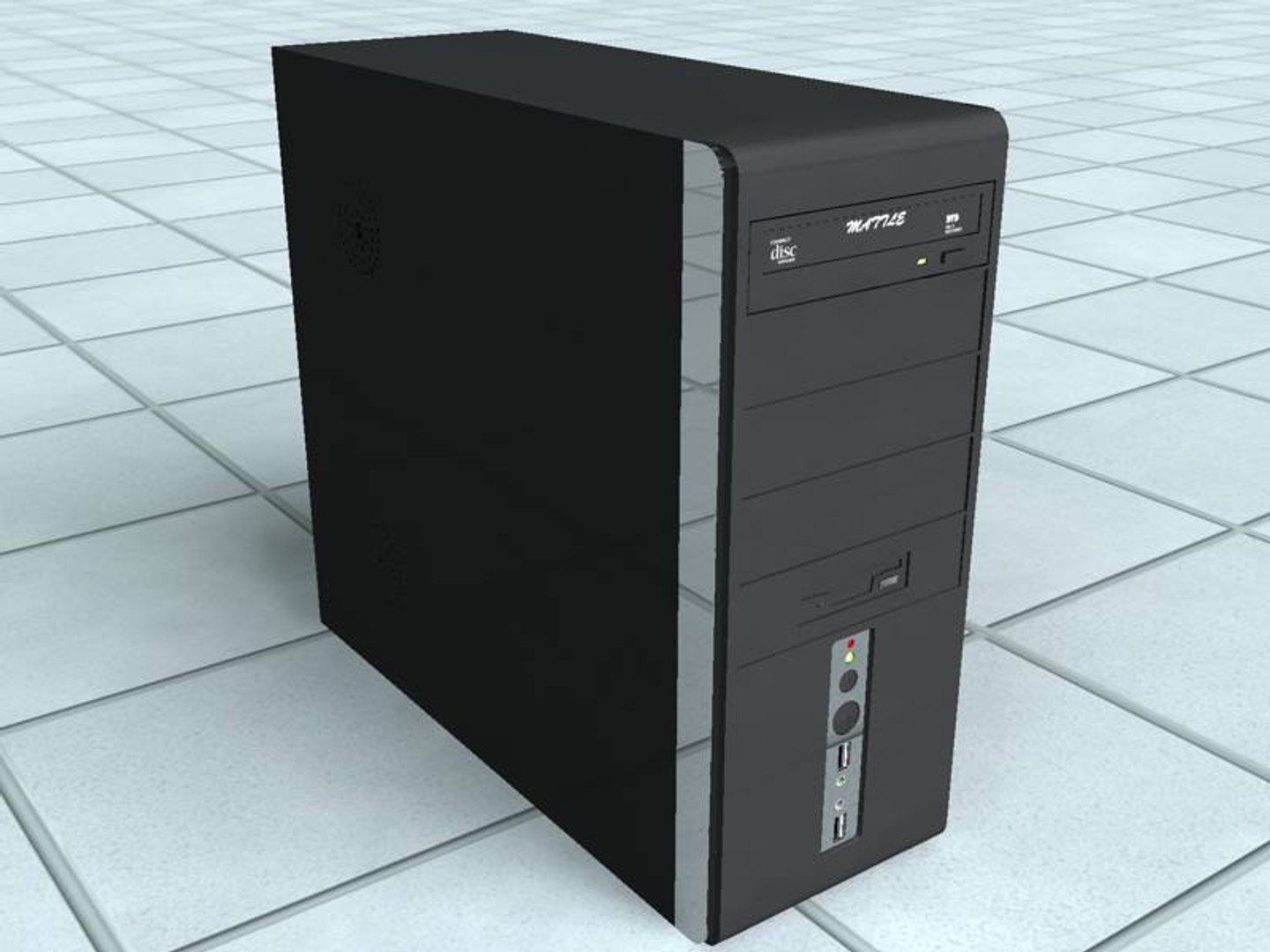 3d Model Of Cpu Cabinet