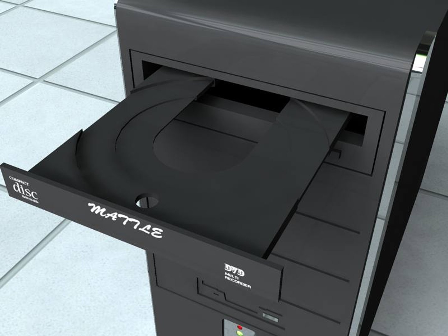 3d Model Of Cpu Cabinet