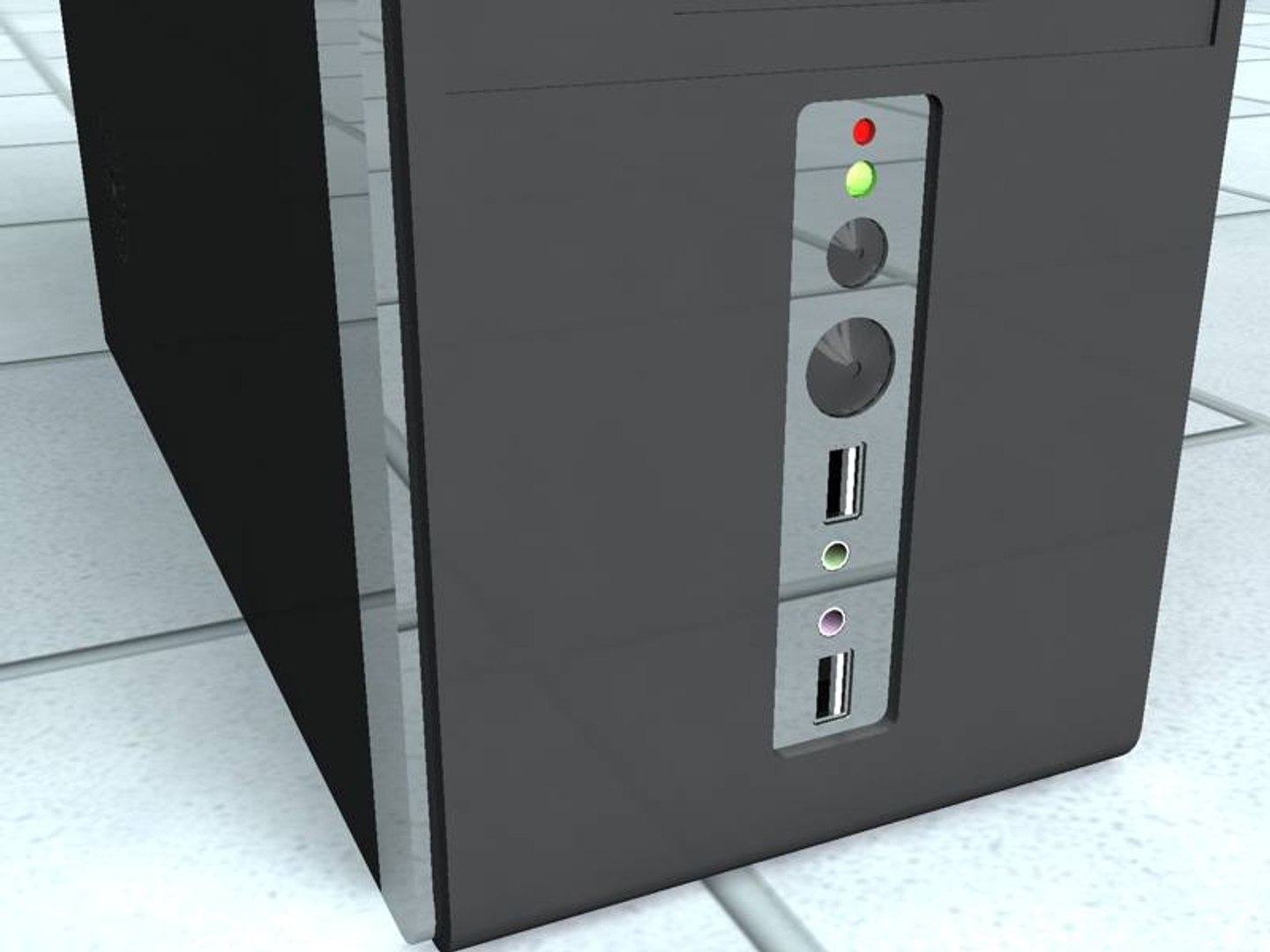 3d Model Of Cpu Cabinet