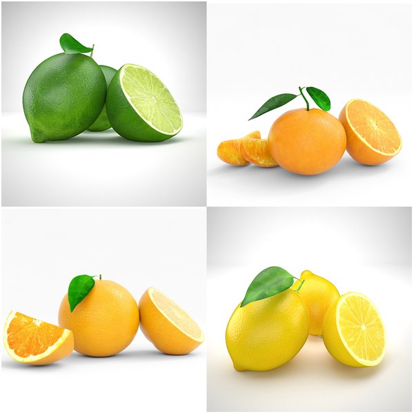 modelo 3d Frutas cítricas - TurboSquid 1403323