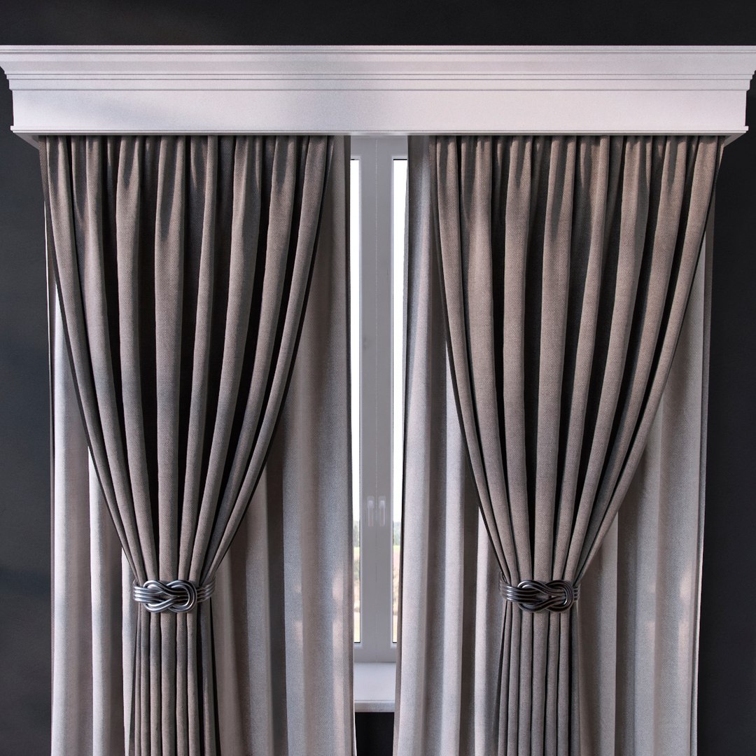 window curtain 3d model