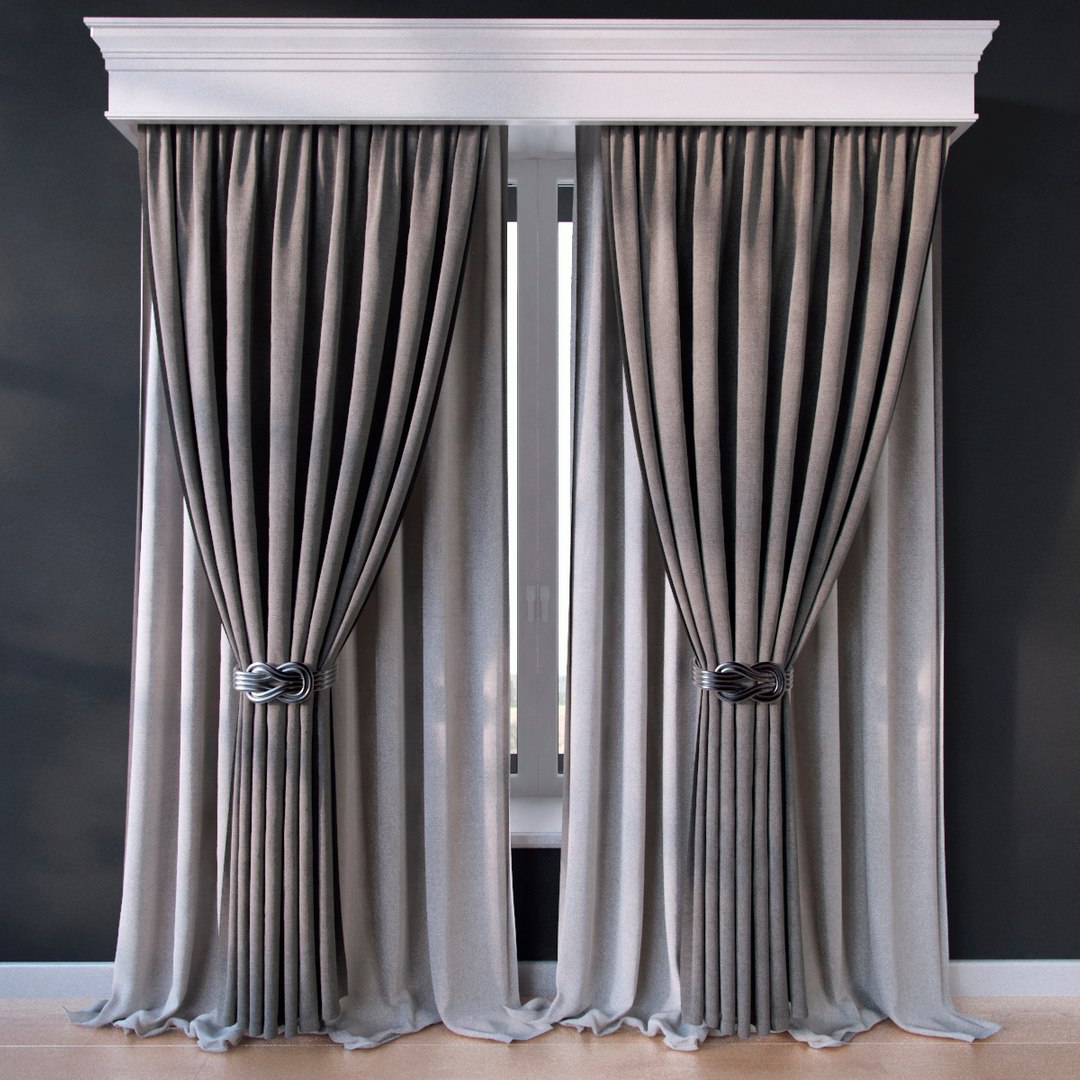 window curtain 3d model