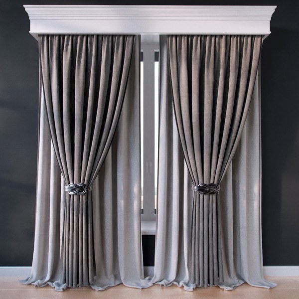 window curtain 3d model