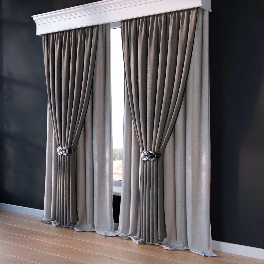 window curtain 3d model