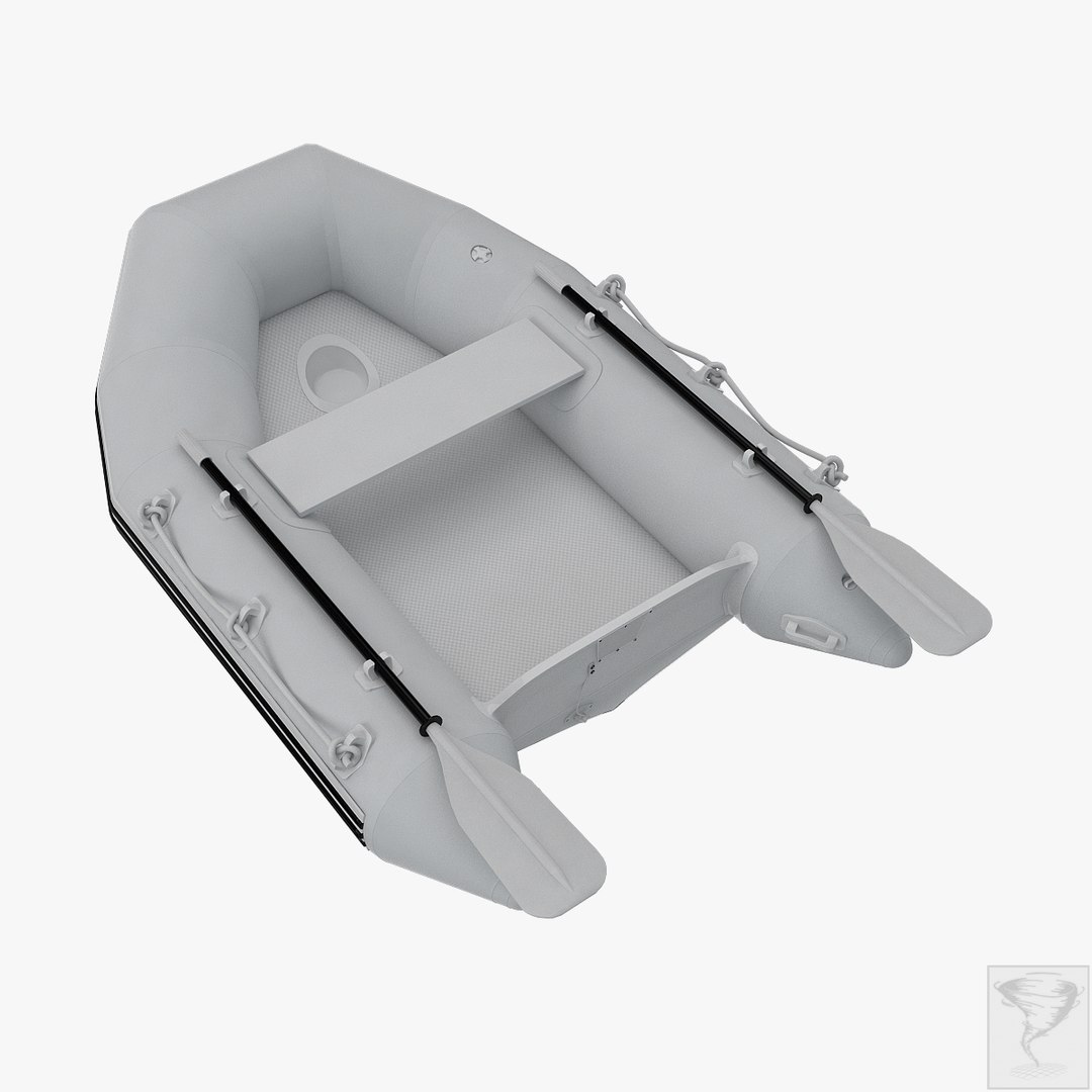 rafting boat 3d model