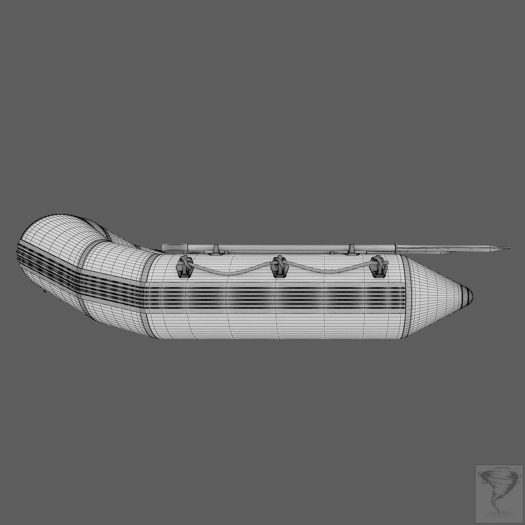 rafting boat 3d model