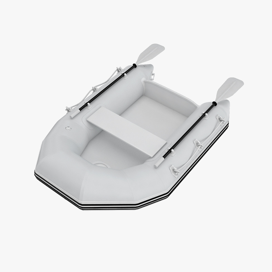 rafting boat 3d model