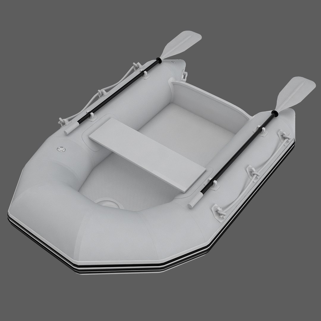 rafting boat 3d model