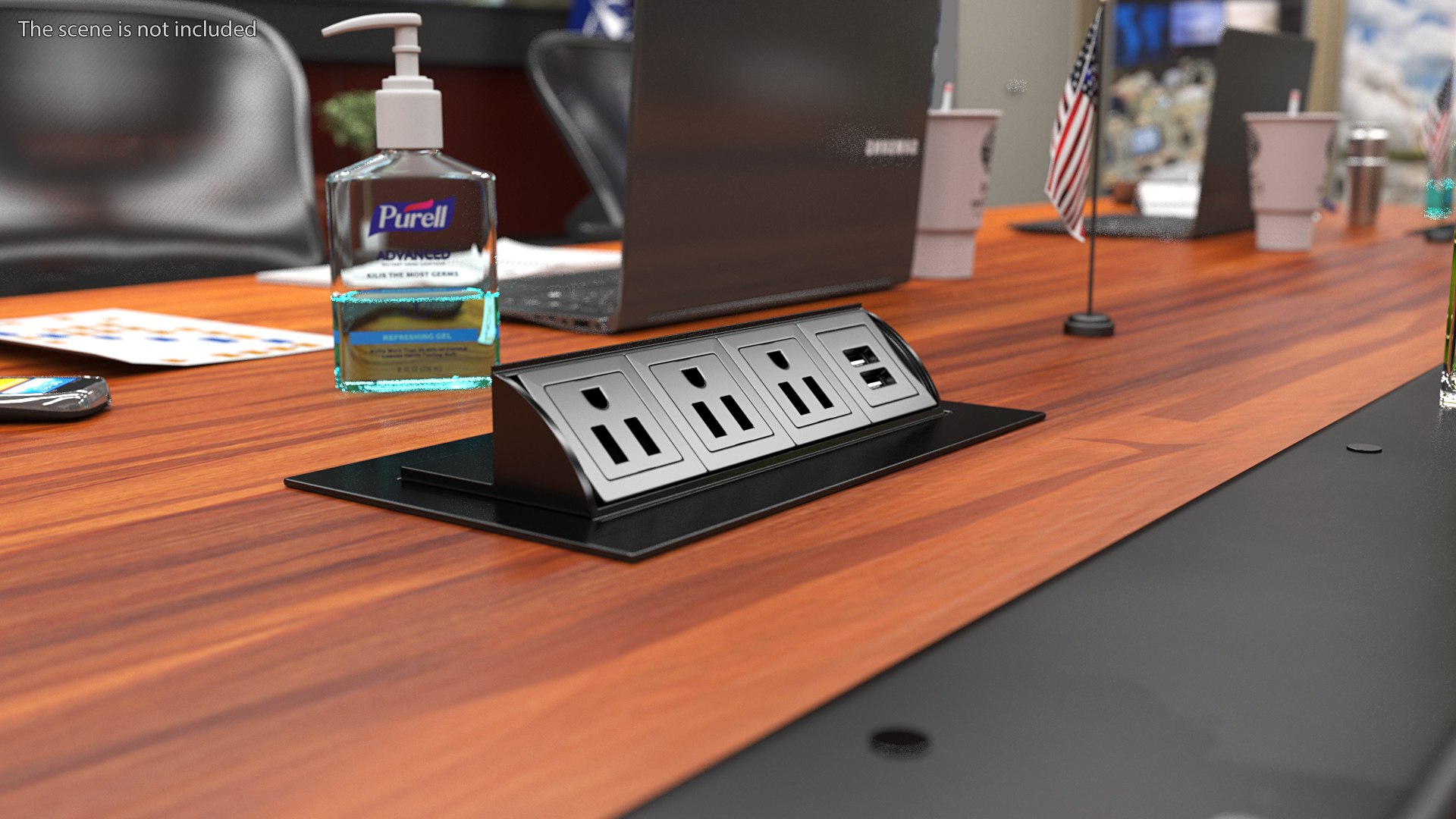 Modular Conference Table With Data Ports 3D Model - TurboSquid 1792854