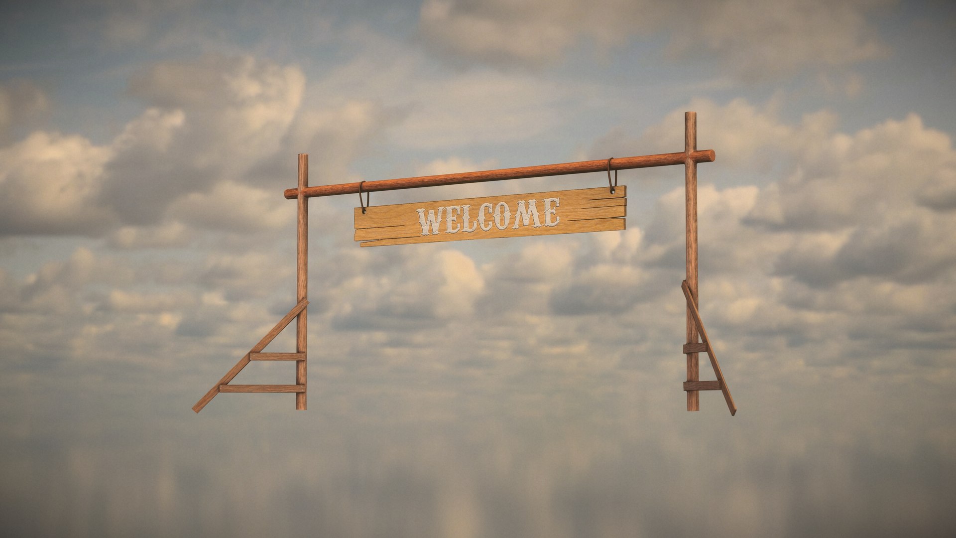 Western Gate 3D Model - TurboSquid 2277955