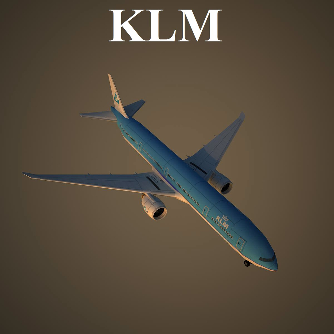 3d model boeing klm