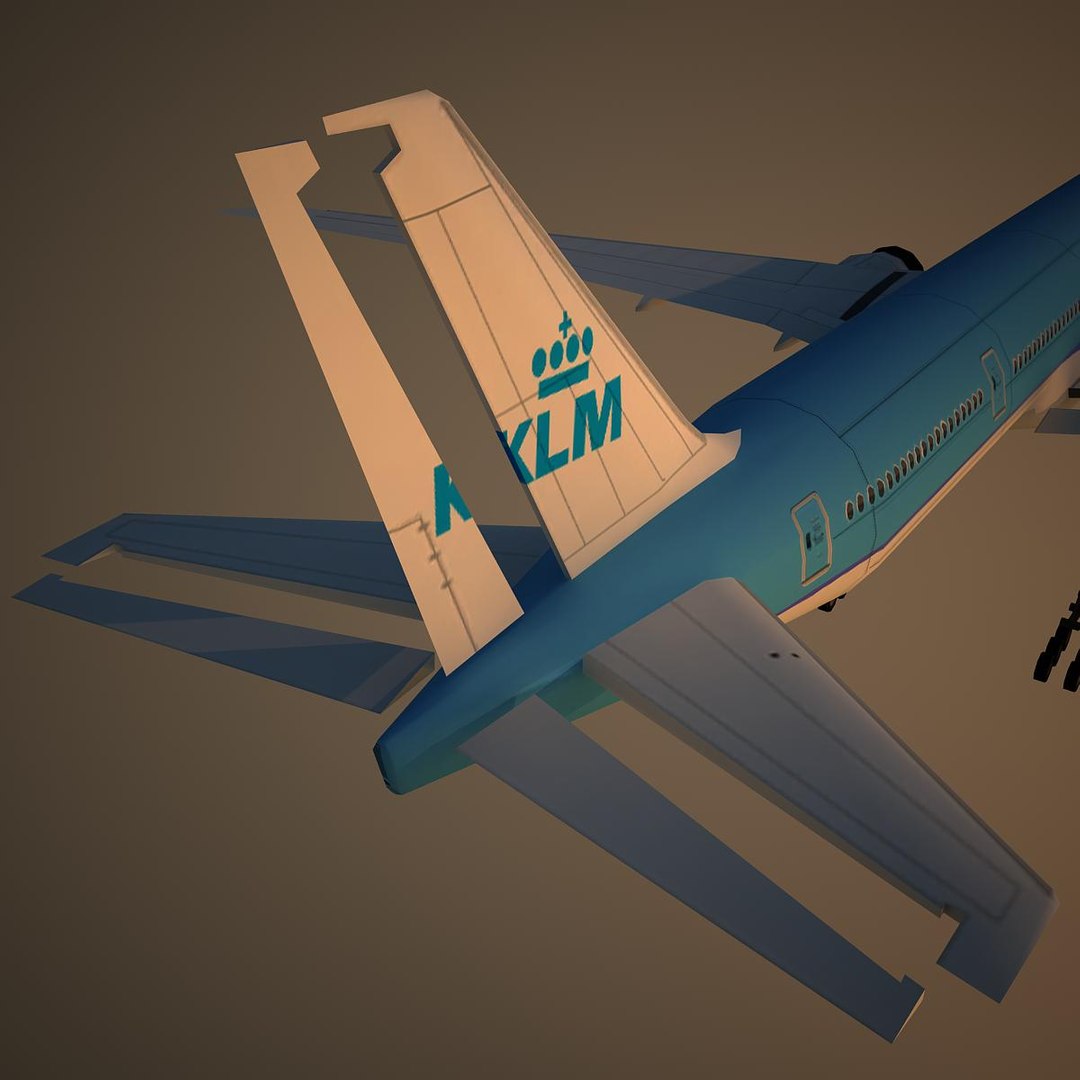 3d model boeing klm