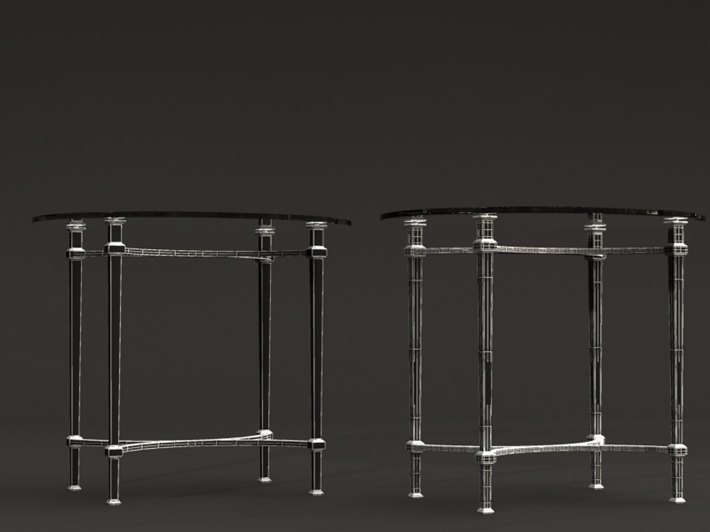 hooker table 3d model