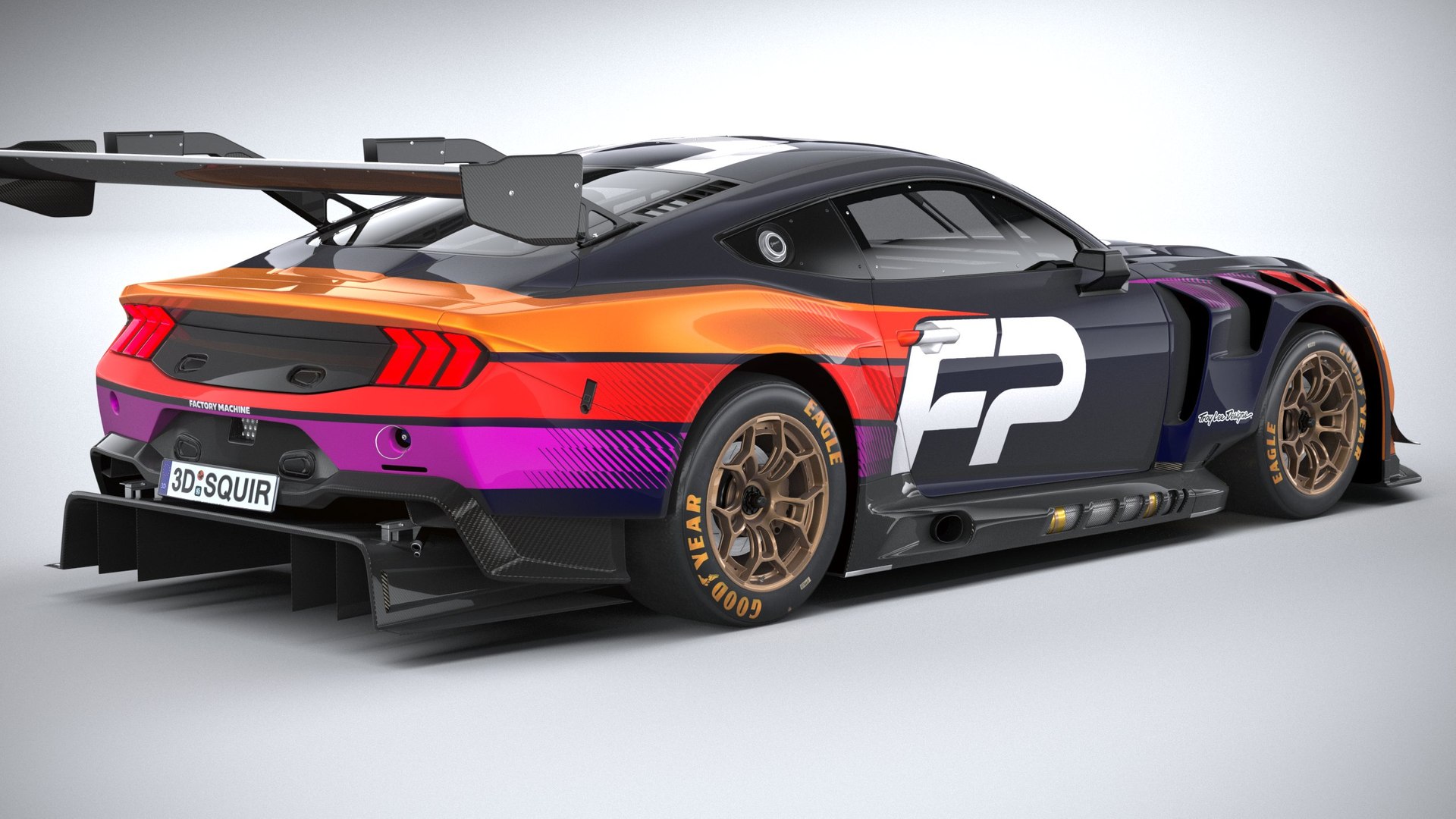 3D Ford Mustang GT3 Racecar 2024 - TurboSquid 2112472