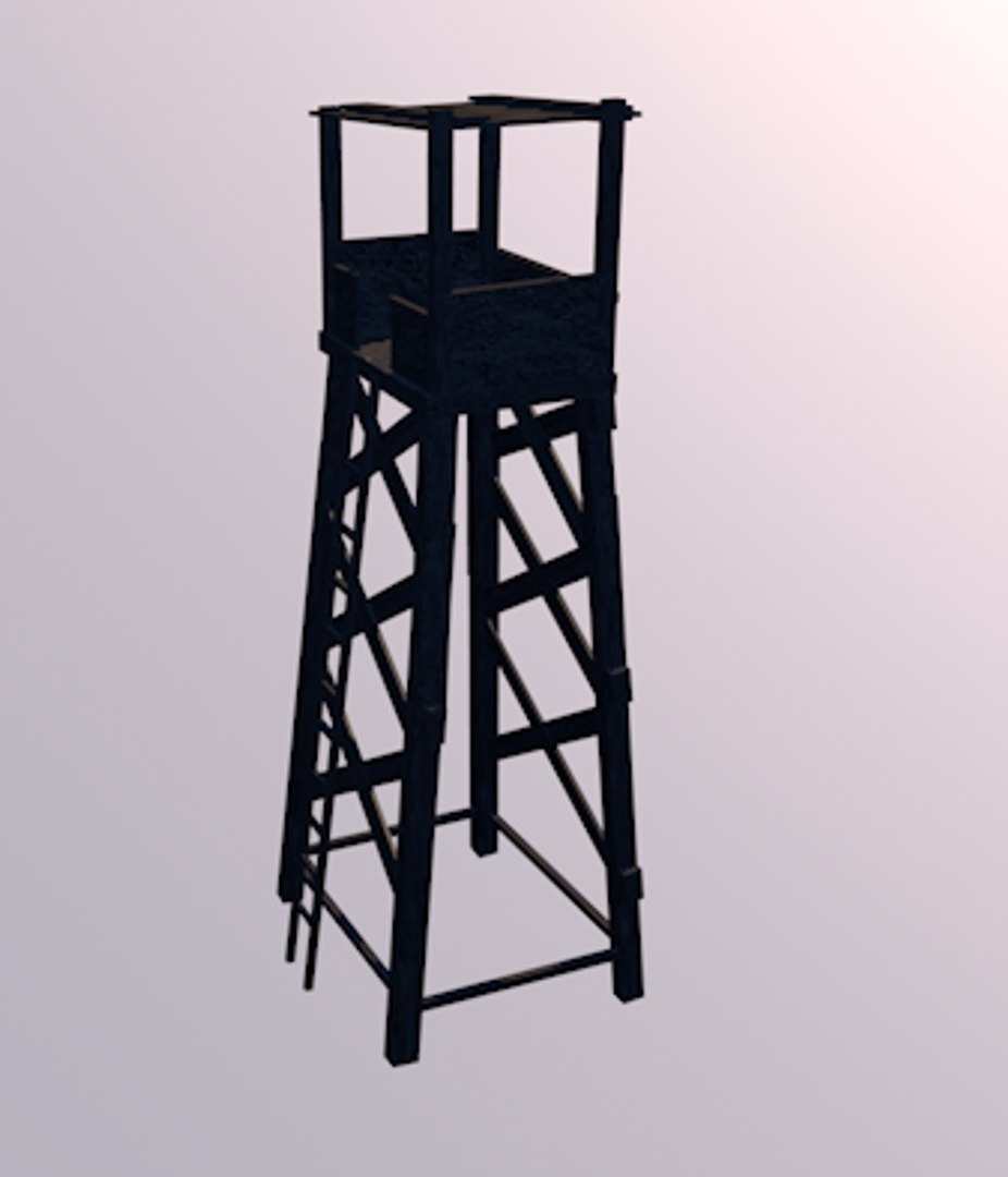 Sniper Tower 3d Model