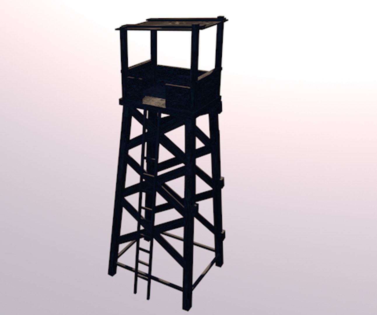 Sniper Tower 3d Model