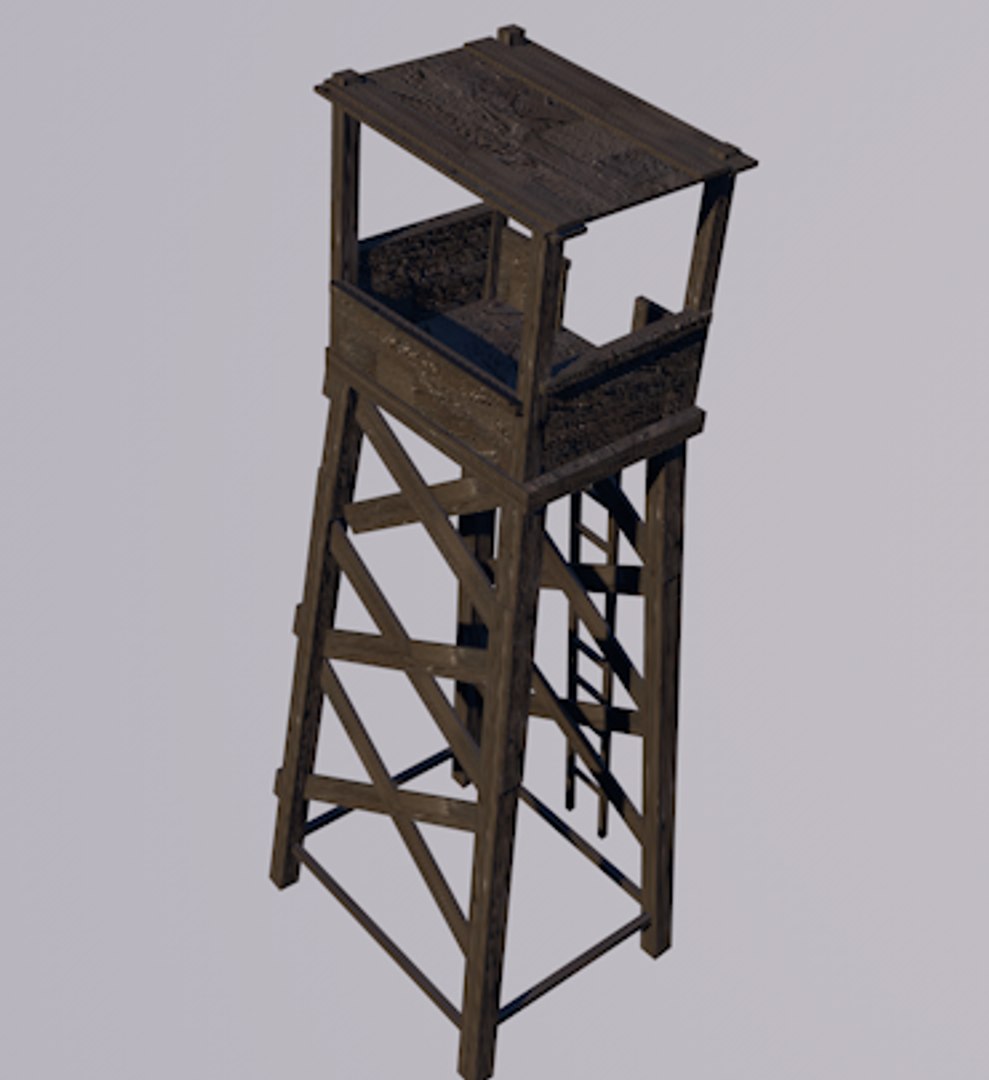 Sniper Tower 3d Model