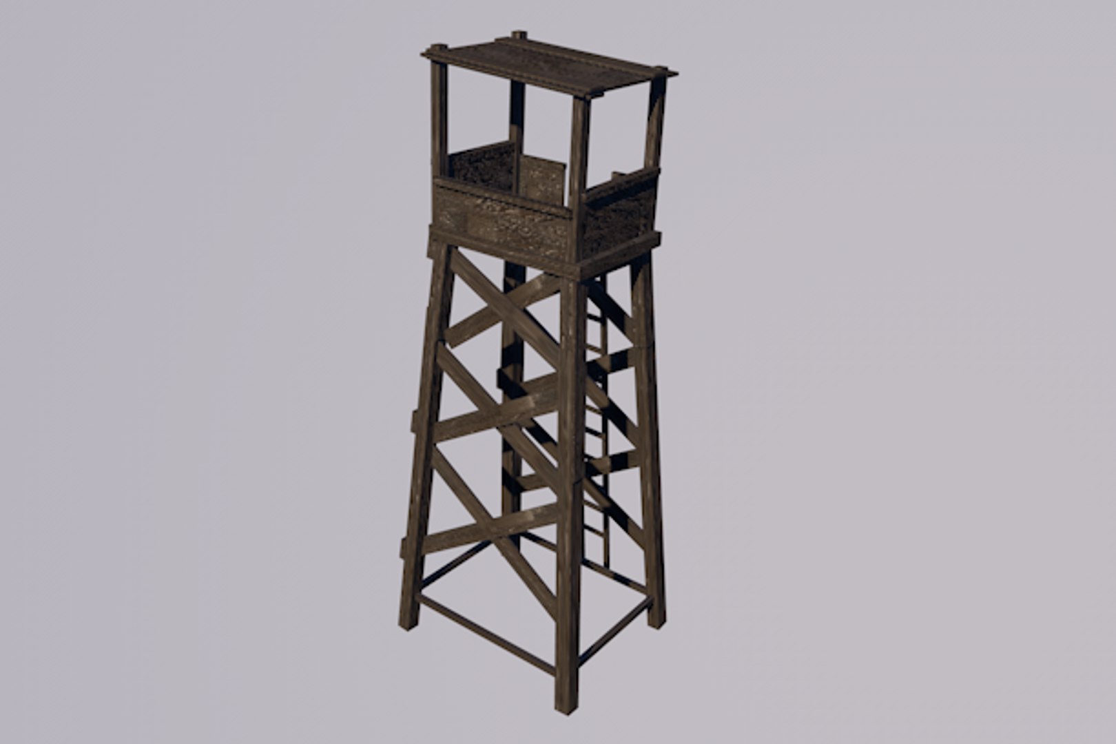 Sniper Tower 3d Model