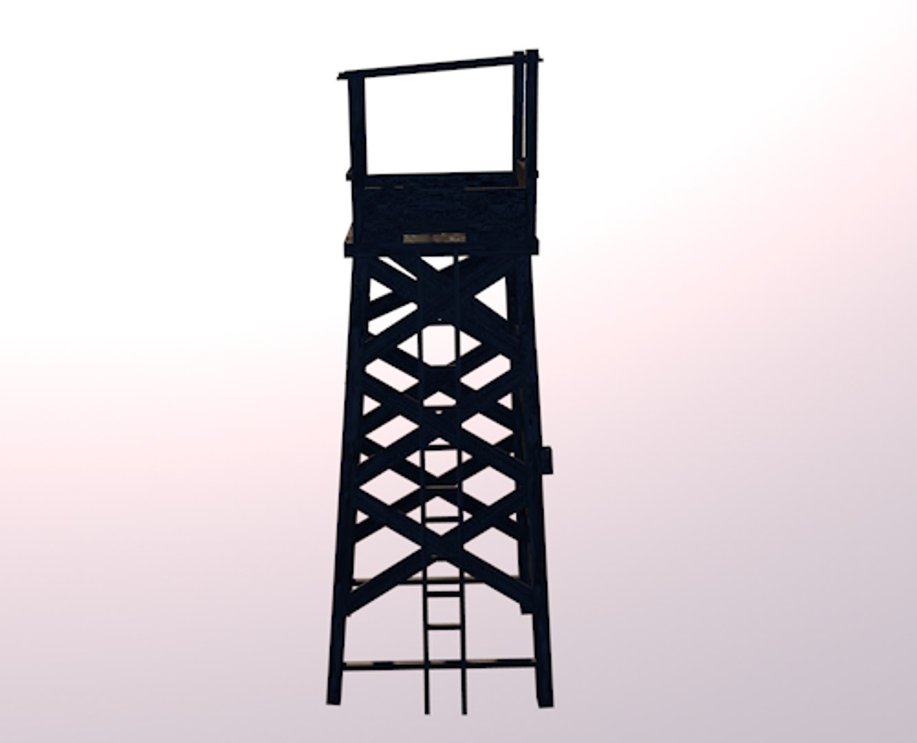 Sniper Tower 3d Model