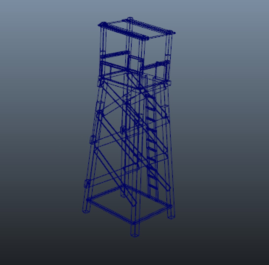 Sniper Tower 3d Model