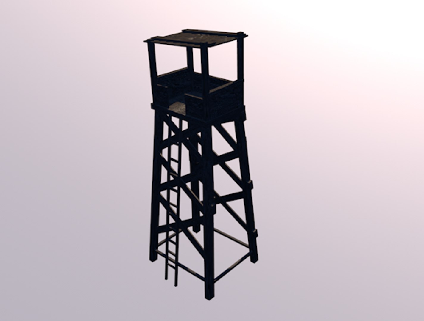 Sniper Tower 3d Model