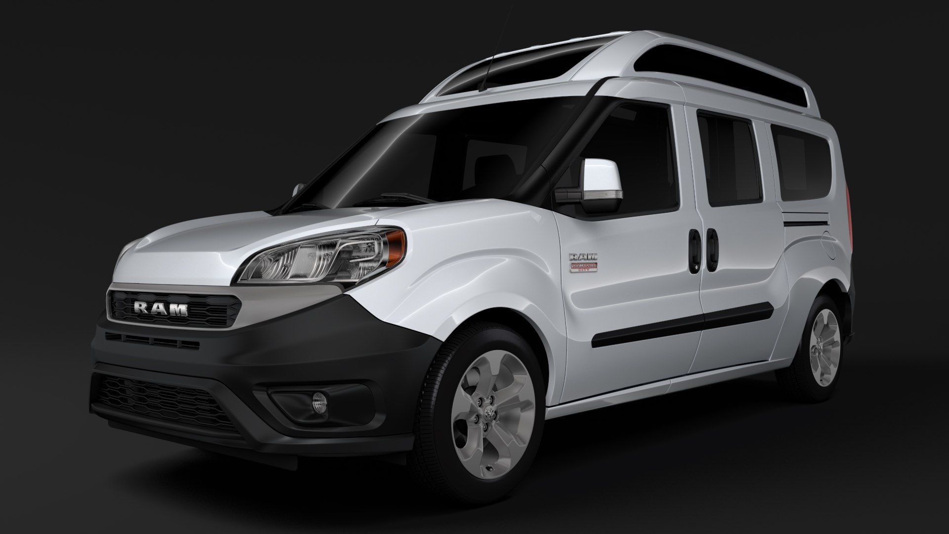 Ram promaster city wagon 3D model - TurboSquid 1360334