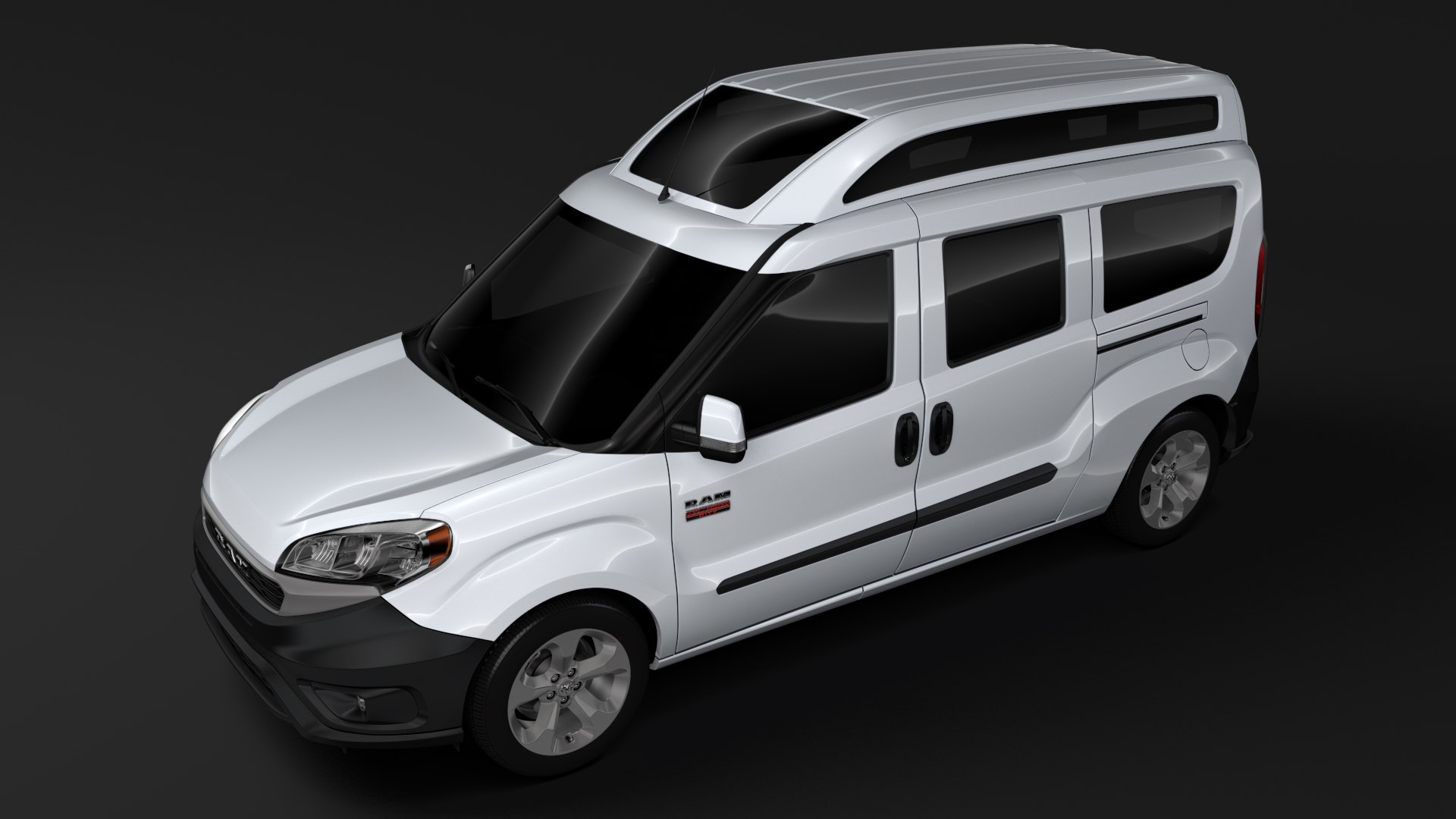 Ram promaster city wagon 3D model - TurboSquid 1360334