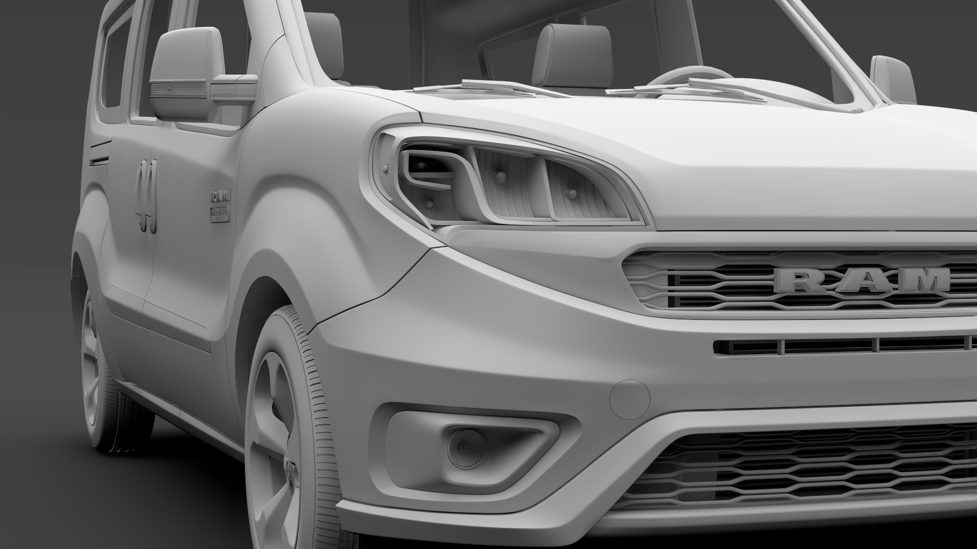 Ram promaster city wagon 3D model - TurboSquid 1360334