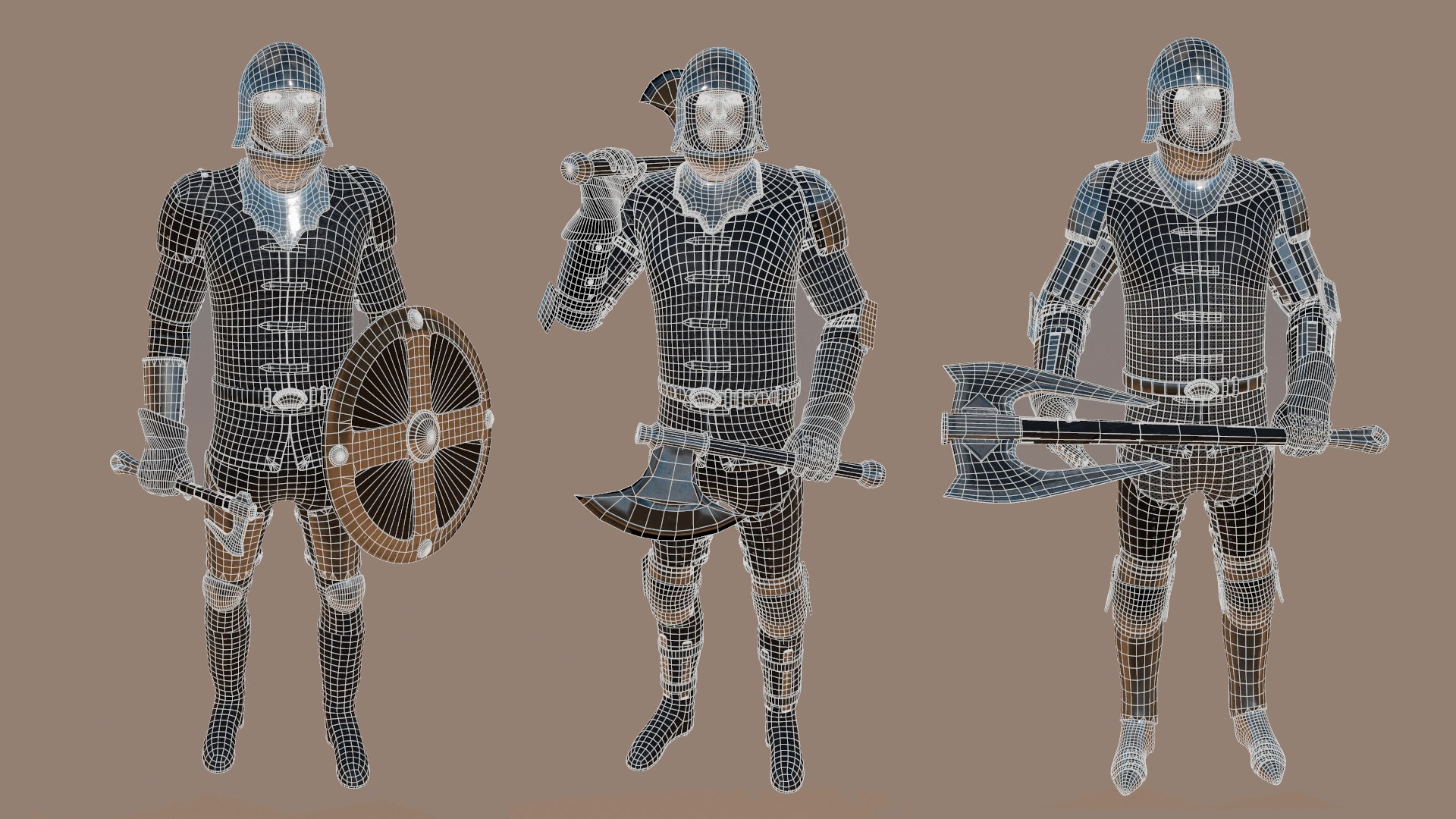 Fantasy Character Medieval Knight 3D Model - TurboSquid 1661568